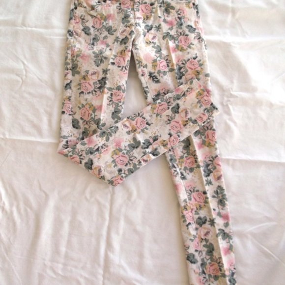 Hollister | Jeans | Authentic Vintage Flower Rose Denim Skinny Jeans ...